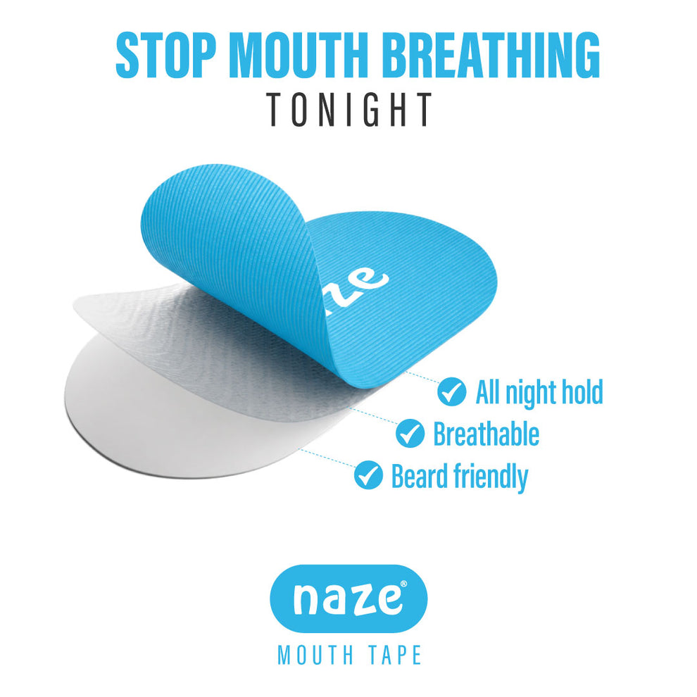 Naze Sleep Combo - 30 Nasal Strips, 30 Mouth Tapes
